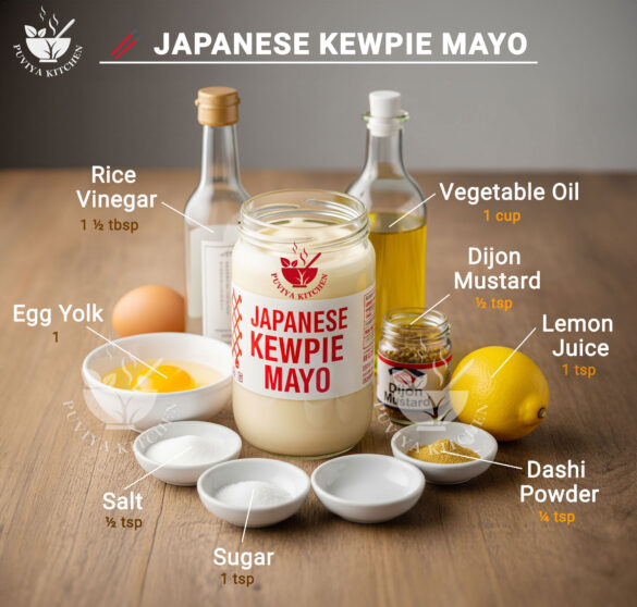 🍶 Authentic Japanese Kewpie Mayo Recipe | Homemade Creamy Mayo - Puviya ...
